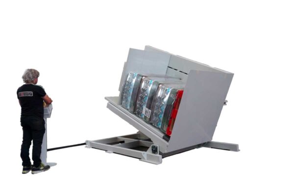 Pallet Upender for pallet exchanging (Trusted Globally)