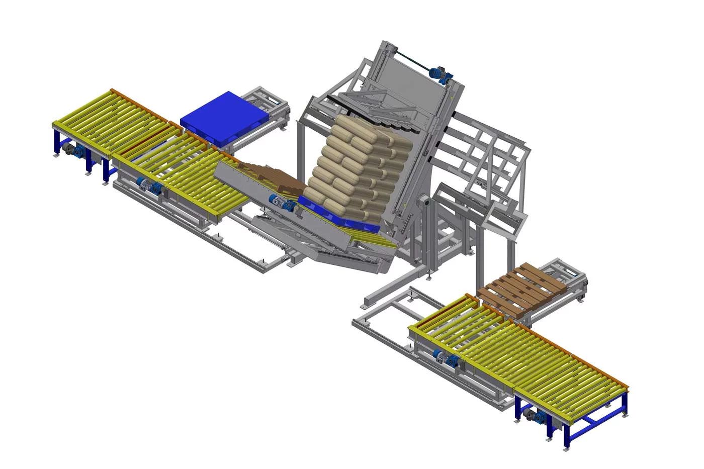 L-Shape APS | Inversor de palets en línea