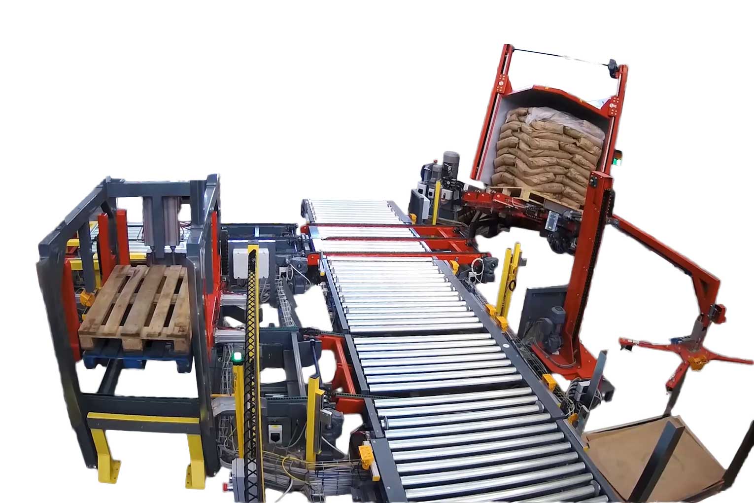 Inline Pallet Inverter for Fast Pallet Exchanging (High-Speed)