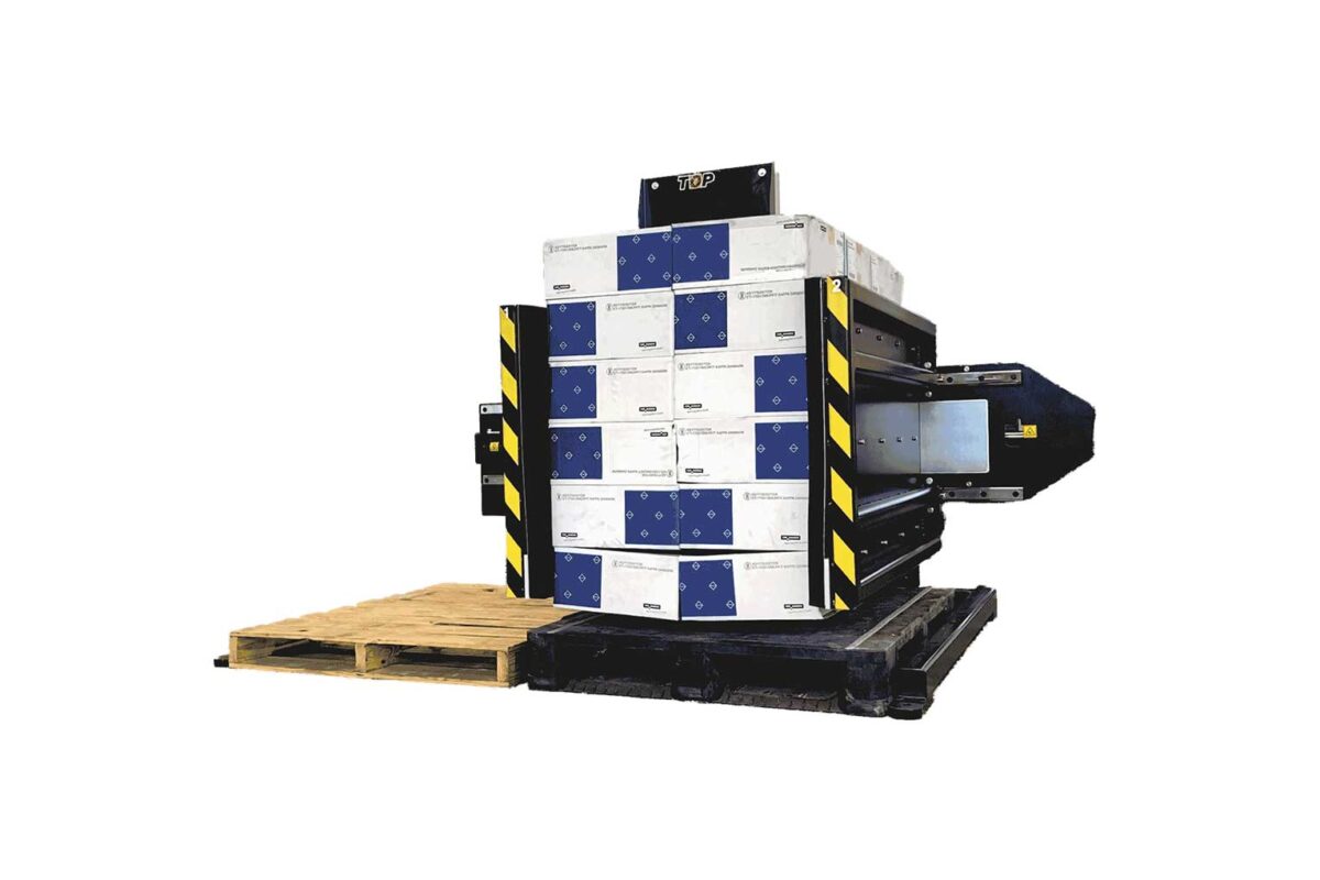 Pallet Turner to Easily Exchange Pallets (Patented Version)